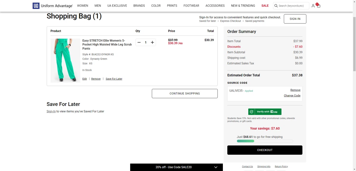 Uniform Advantage Promo Code (9 Verified) - 20% Off Jul 2025