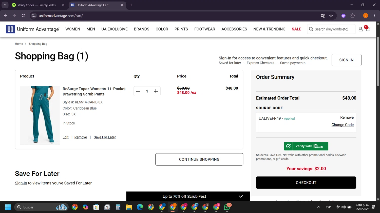 Uniform Advantage Promo Code (9 Verified) - 20% Off Jun 2025