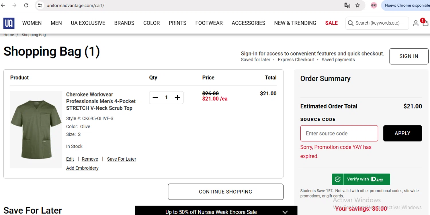 Uniform Advantage Promo Code (9 Verified) - 20% Off May 2025