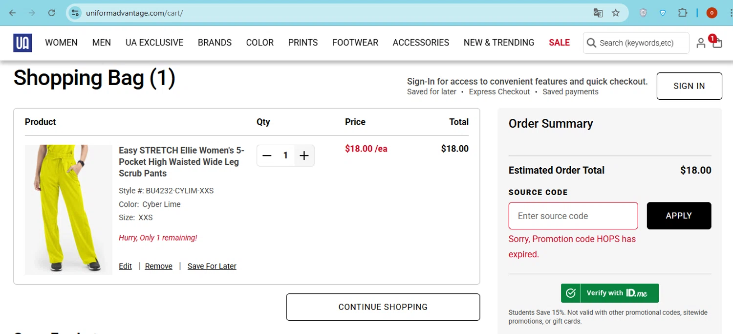 Uniform Advantage Promo Code (9 Verified) - 20% Off Jun 2025