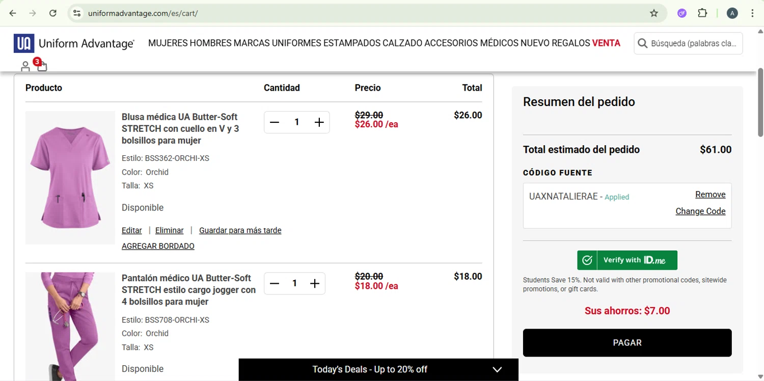 Uniform Advantage Promo Code - 20% Off December 2025