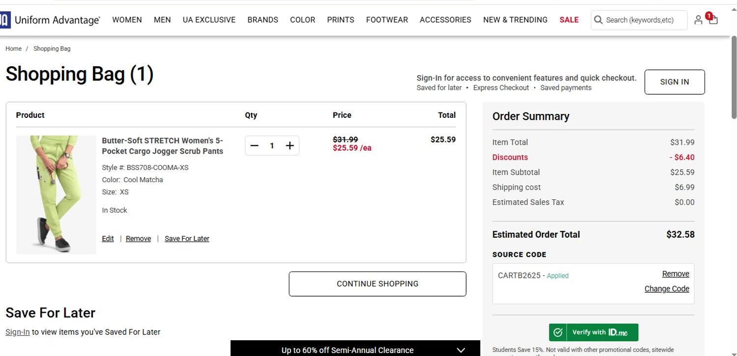 Uniform Advantage Promo Code (9 Verified) - 20% Off Jul 2025