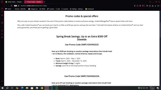 United Airlines Promo Codes (3 Verified) - $250 Off May 2025