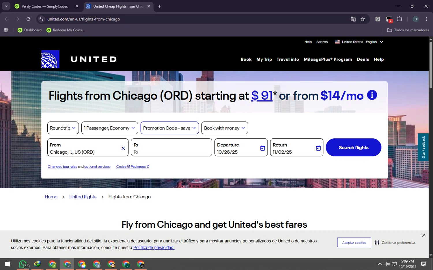 United Airlines Promo Codes (5 Verified) - 10% Off Oct 2025