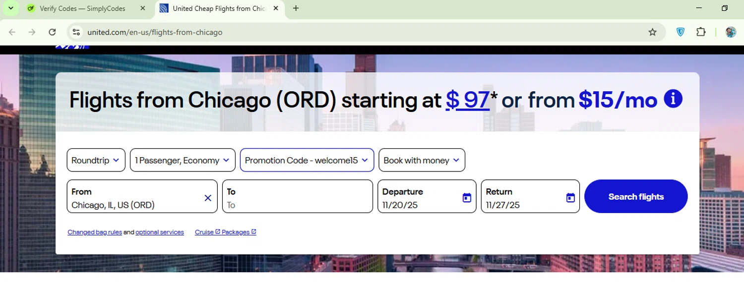 United Airlines Promo Codes - 10% Off Coupons Feb 2026