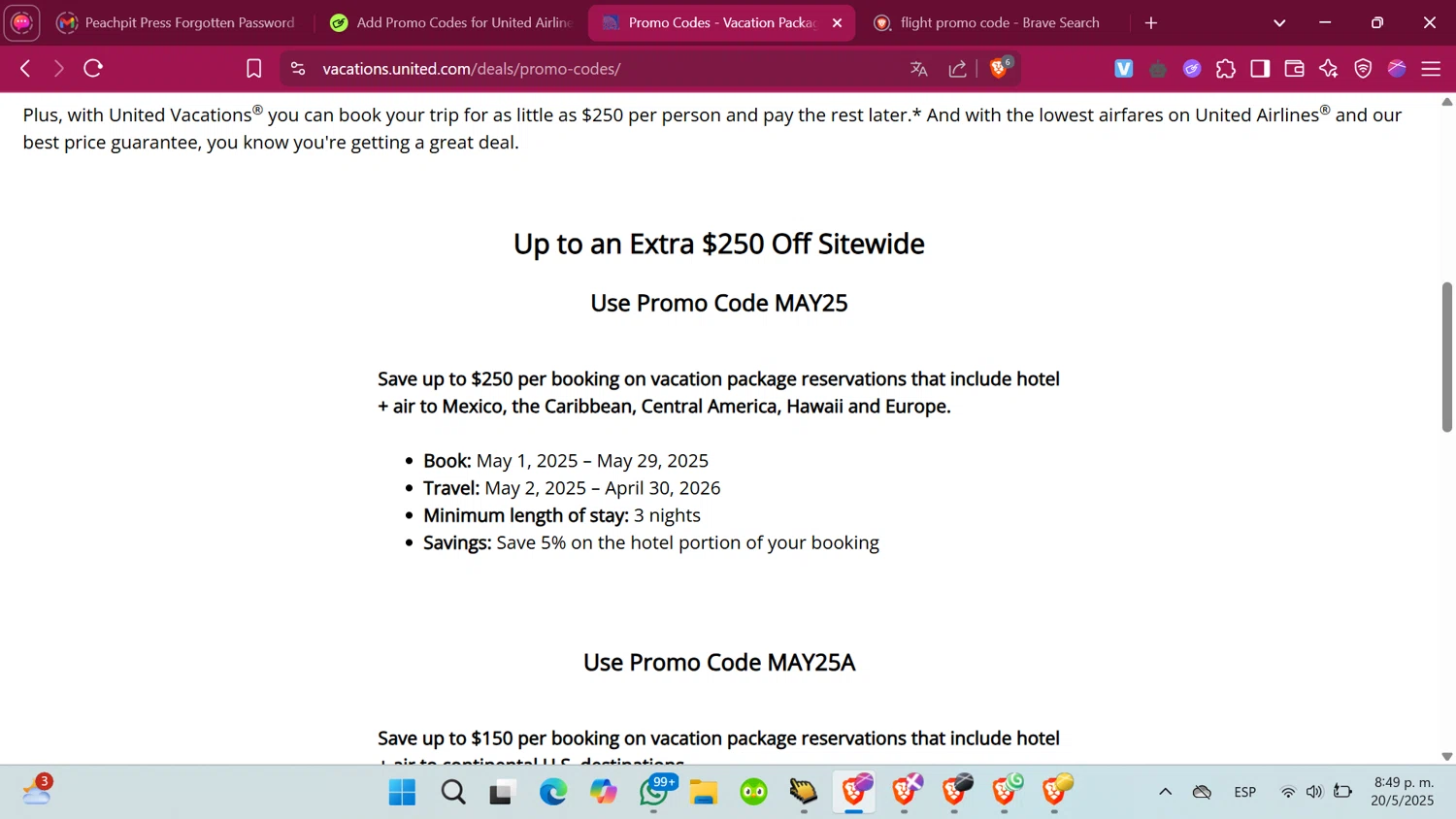 United Airlines Promo Codes (4 Verified) - $250 Off May 2025