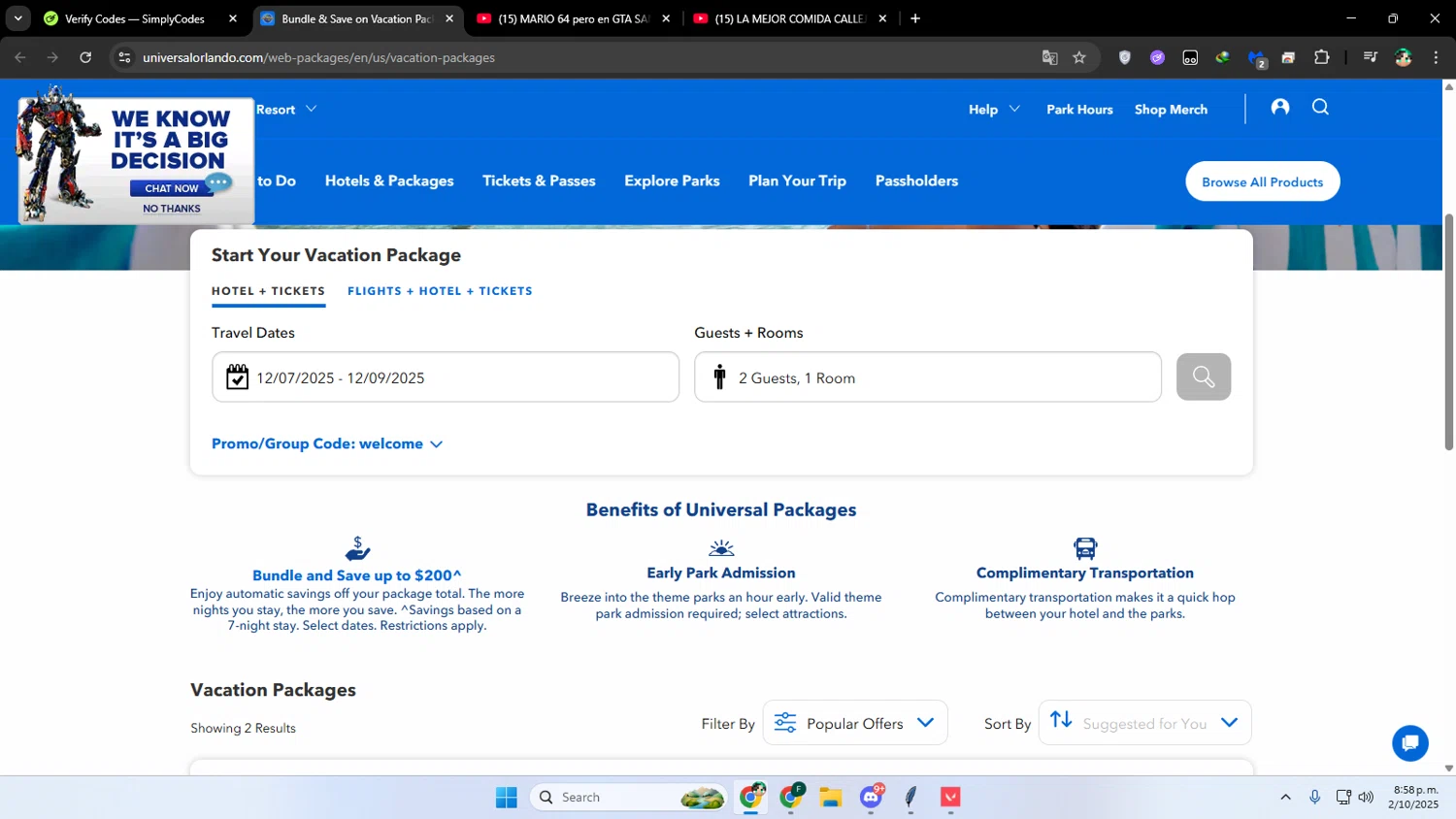 Universal Orlando Promo Codes - $200 Off Oct 2025