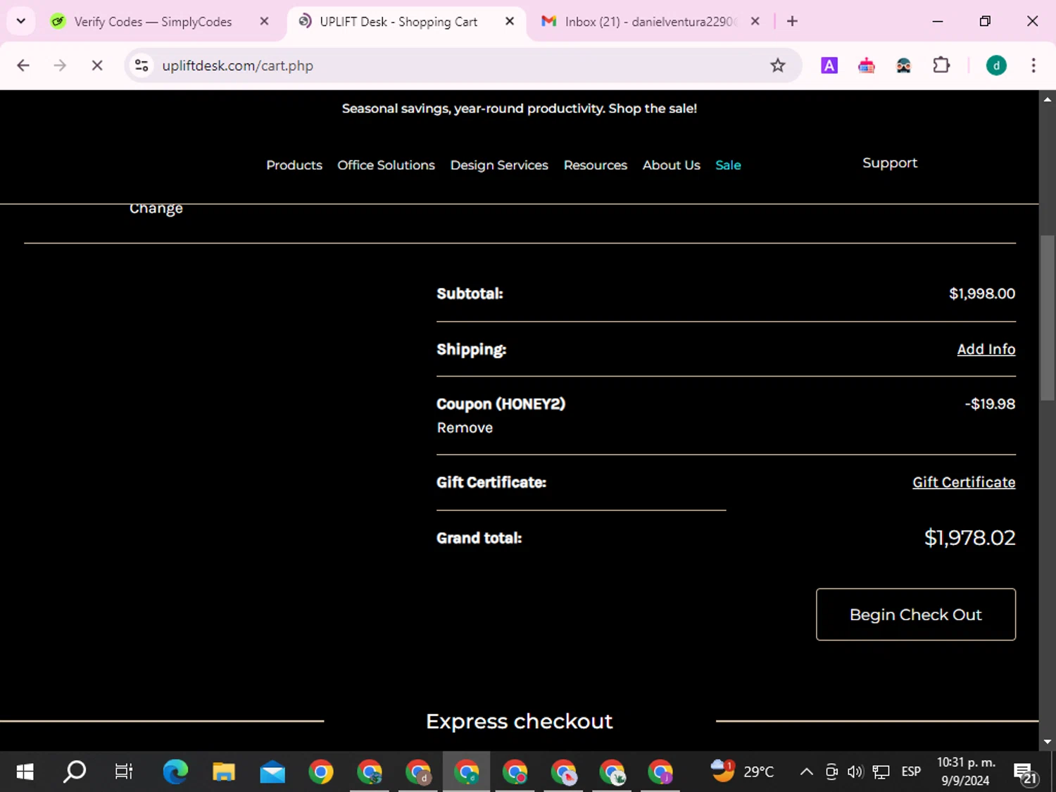 UPLIFT Desk Coupons - $100 Off | November 2024