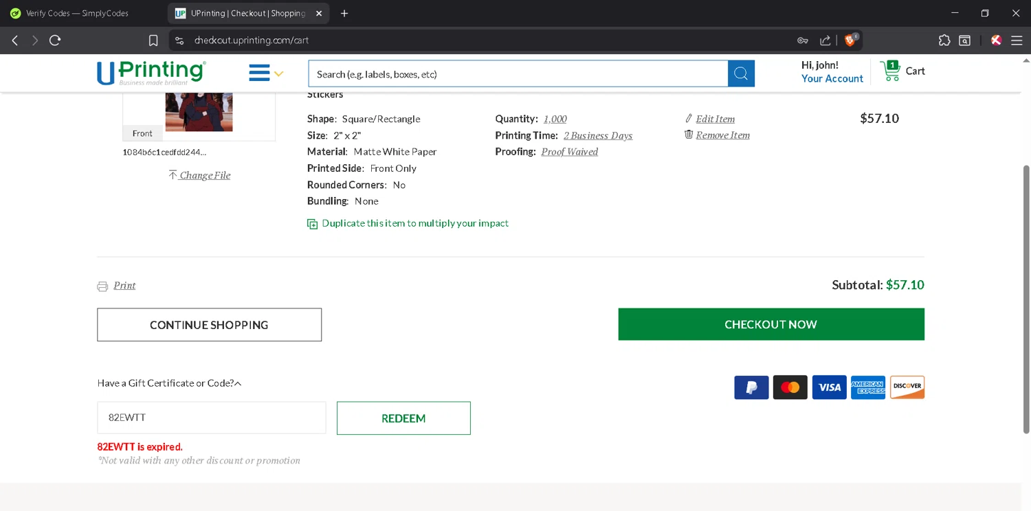 UPrinting Promo Codes - 15% Off Coupons Nov 2025