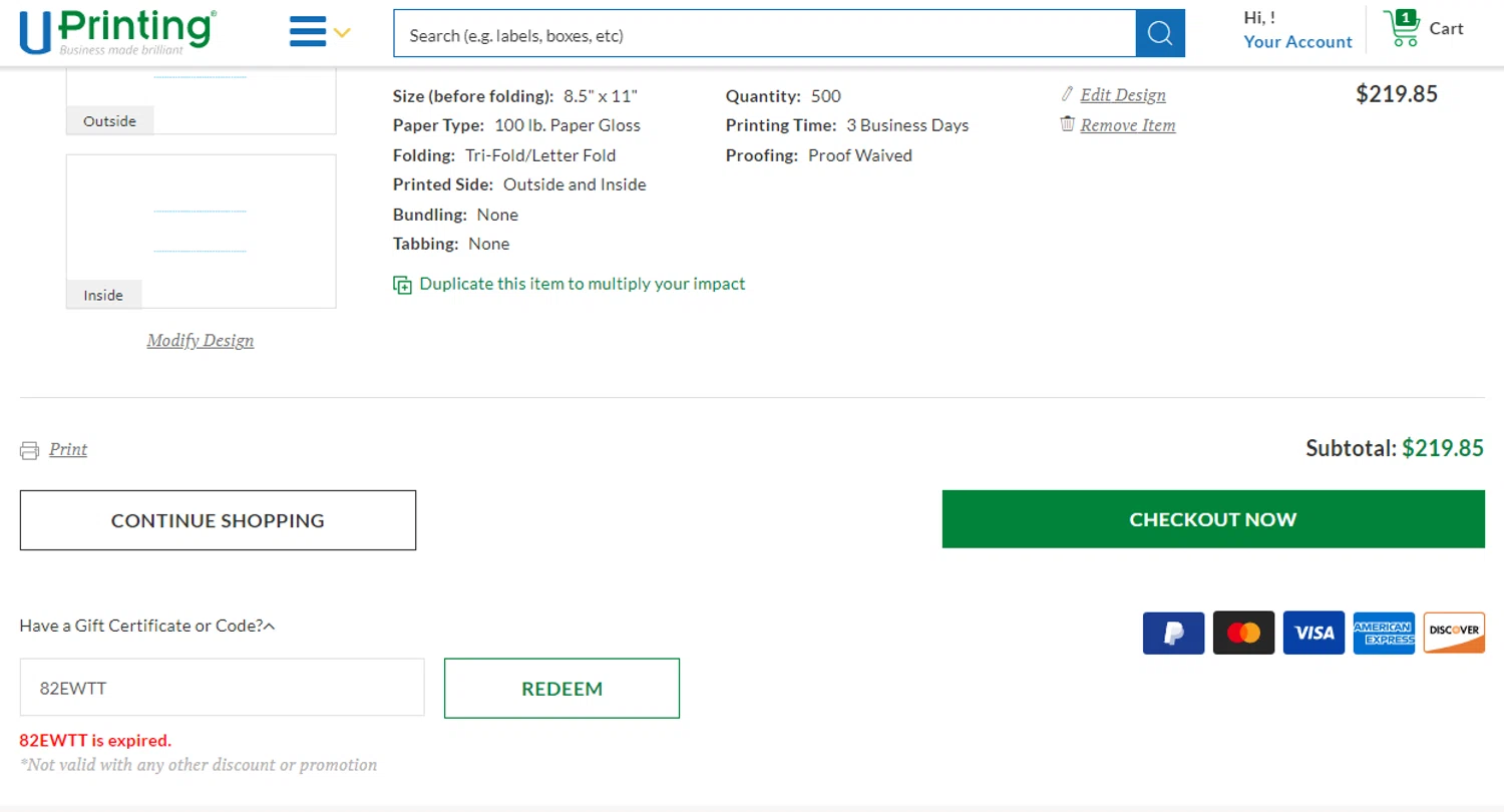 UPrinting Promo Codes - 15% Off Coupons Nov 2025