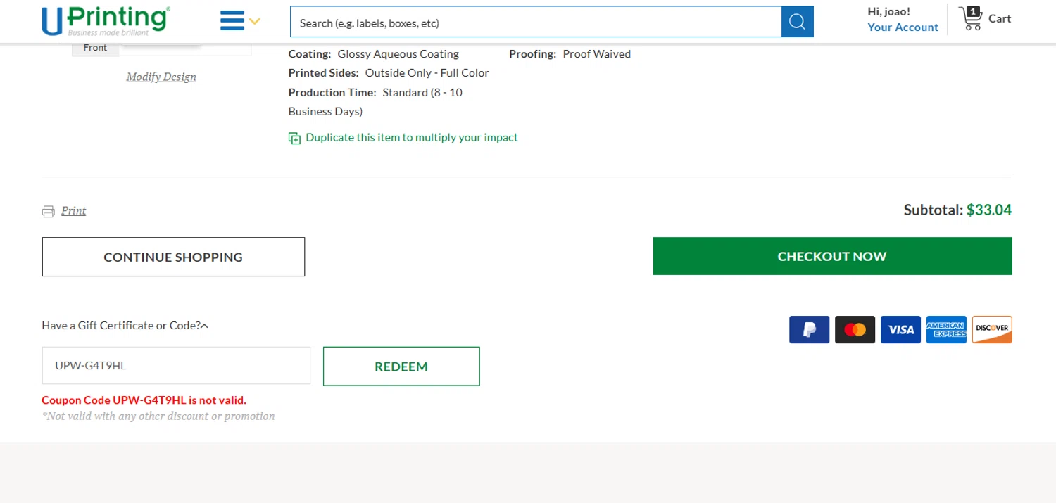 UPrinting Promo Codes - 15% Off Coupons Aug 2025