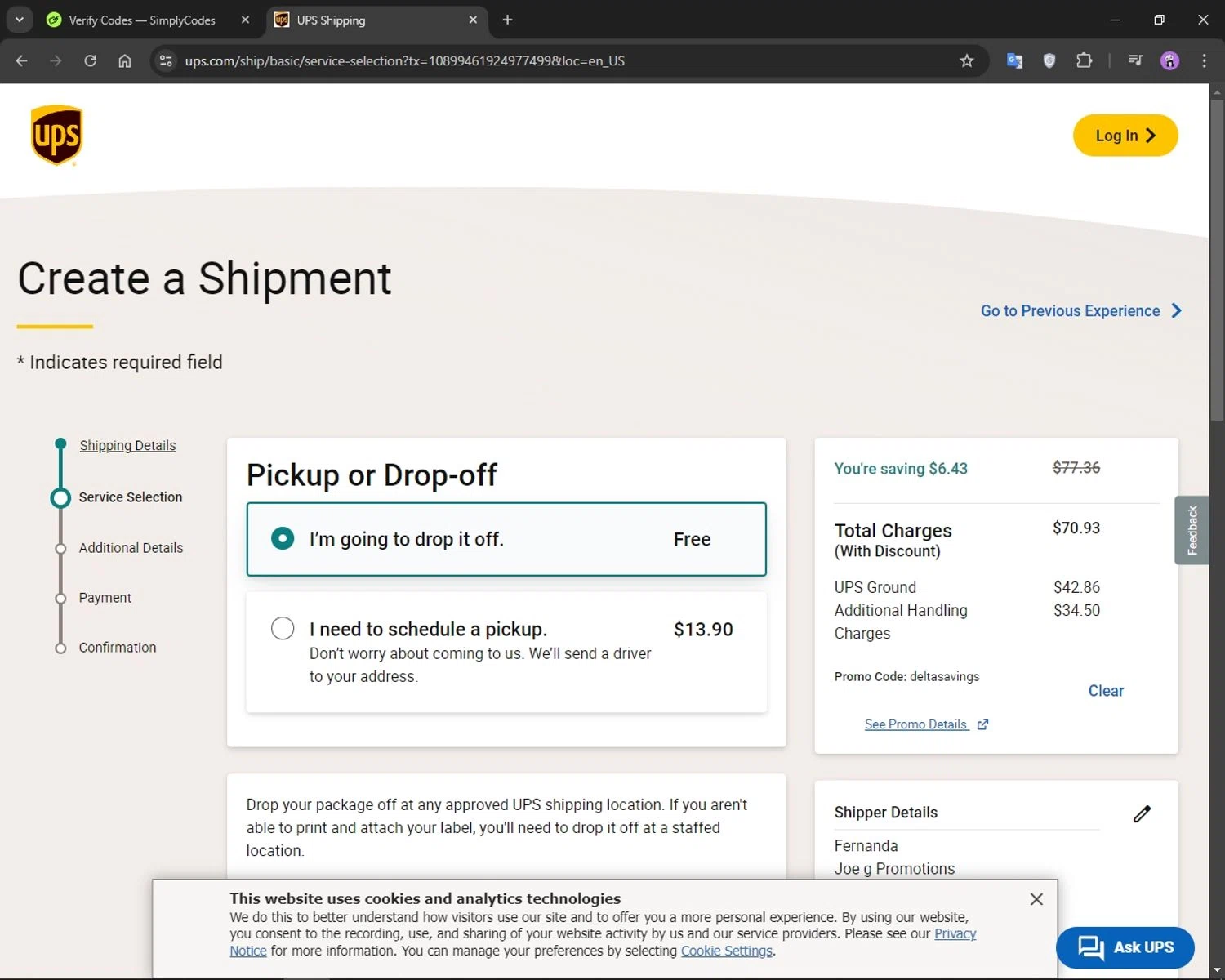 UPS Promo Codes - 20% Off | January 2025