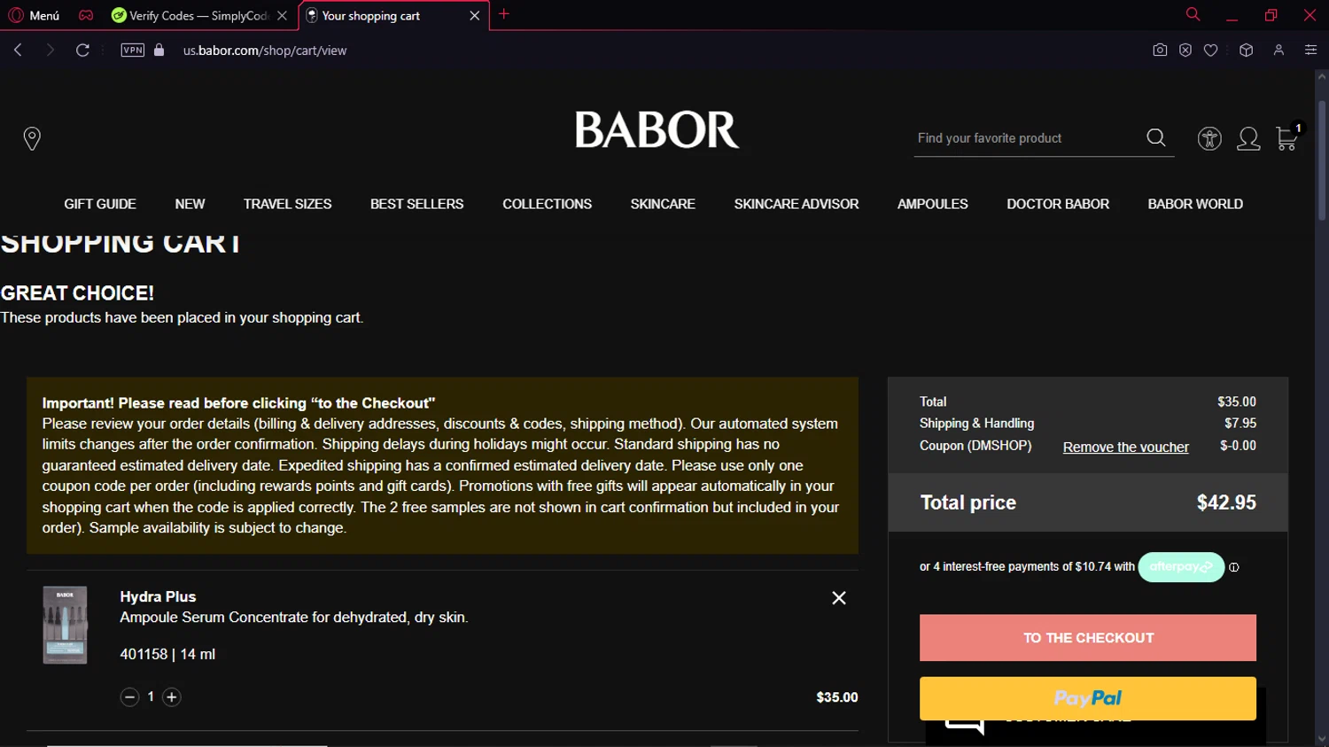 BABOR Coupon Codes - 15% Off | November 2024