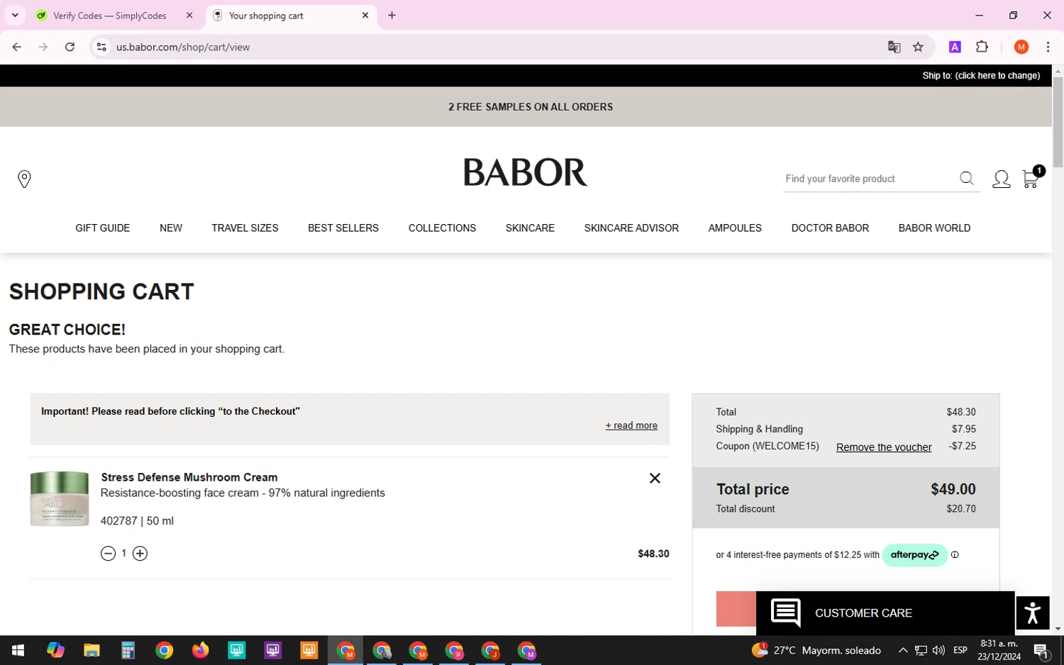 BABOR Coupon Codes - 15% Off | January 2025