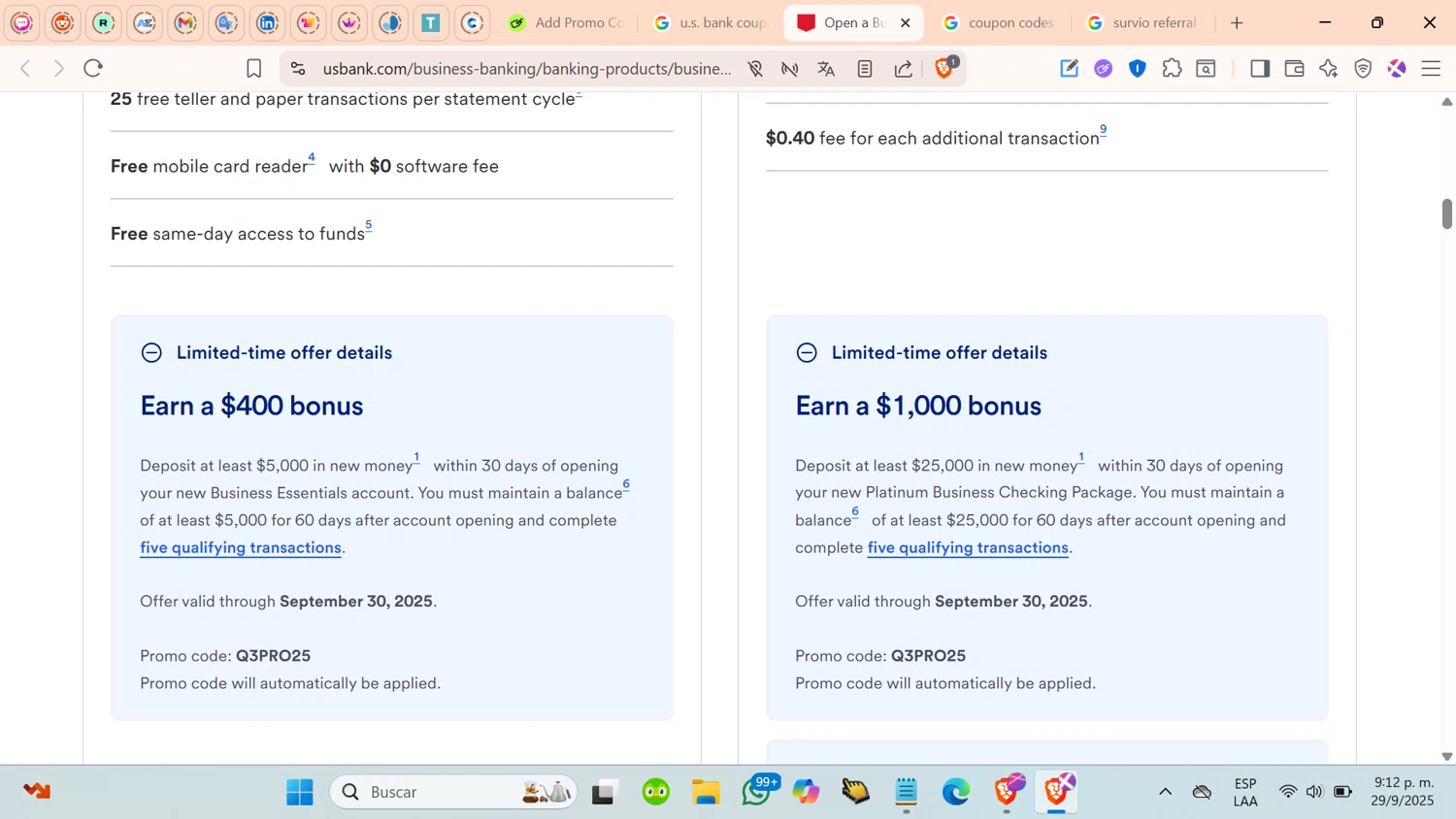 U.S. Bank Promo Codes (2 Verified) - $400 Off Oct 2025