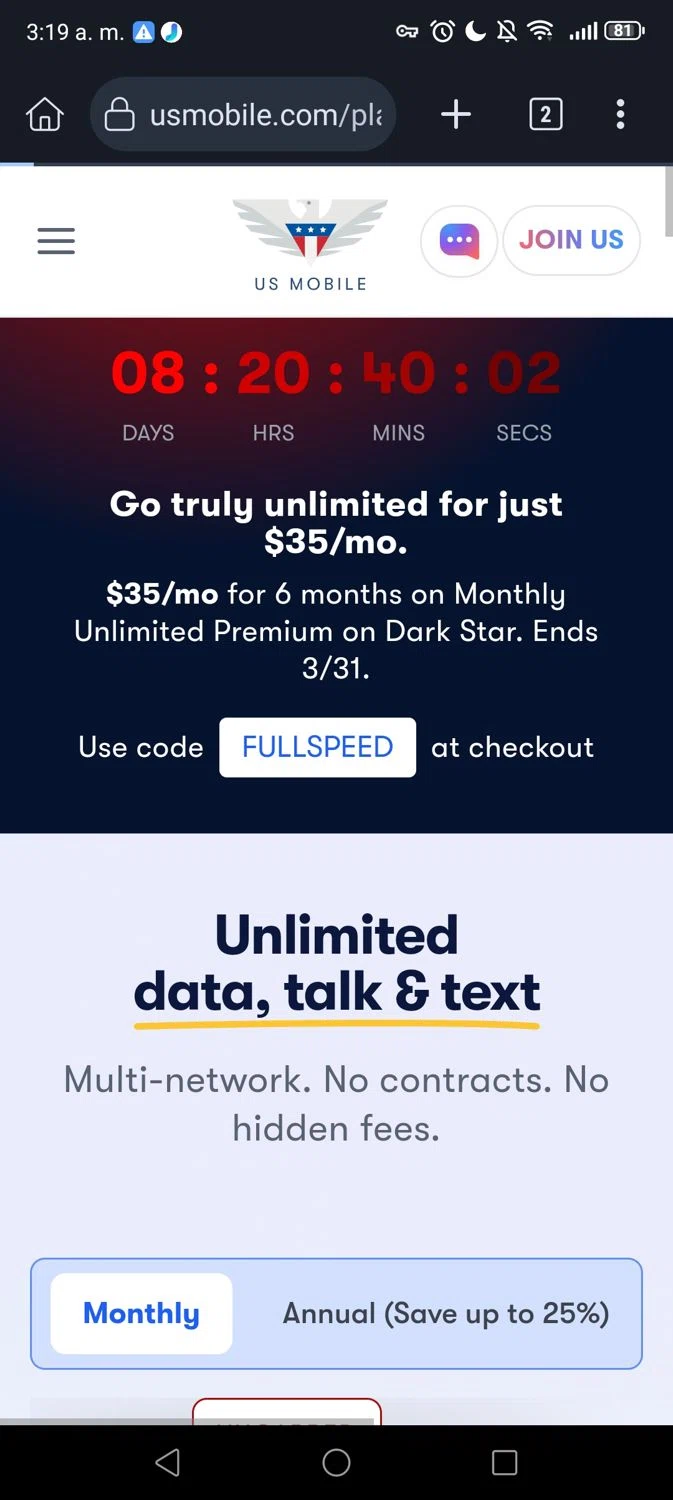 US Mobile Promo Codes - 50% Off (4 Verified) Jul 2025