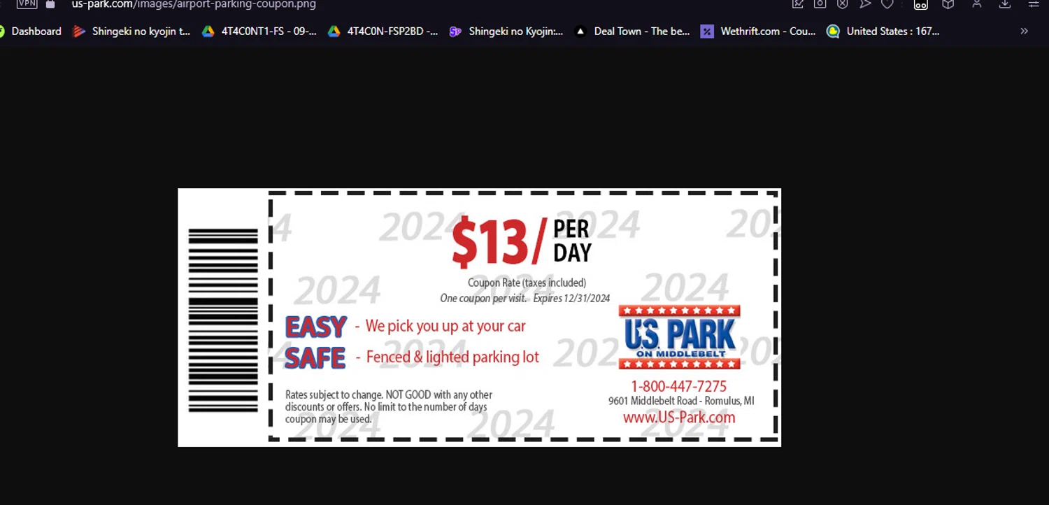 US Park Coupons - $13 Off | September 2024
