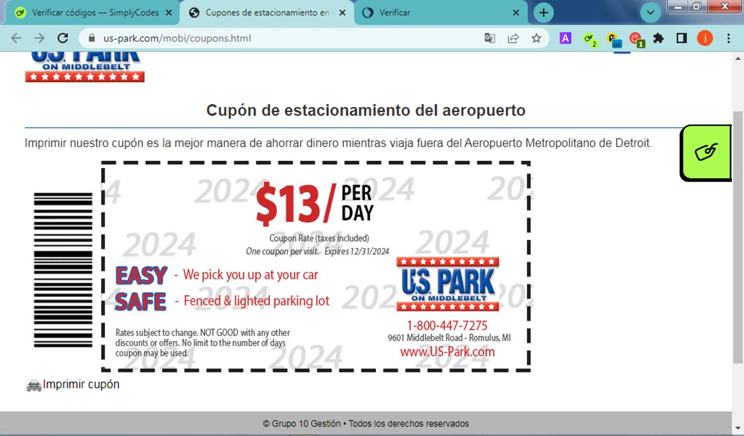 US Park Coupons - $13 Off | September 2024