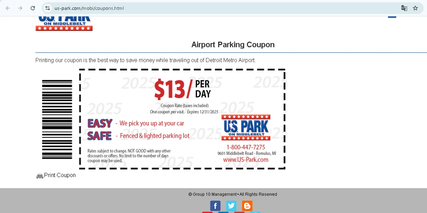 US Park Coupons & Black Friday 2024 Deals - $13 Off