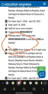 Vacation Express Promo Codes - $175 Off Jun 2026