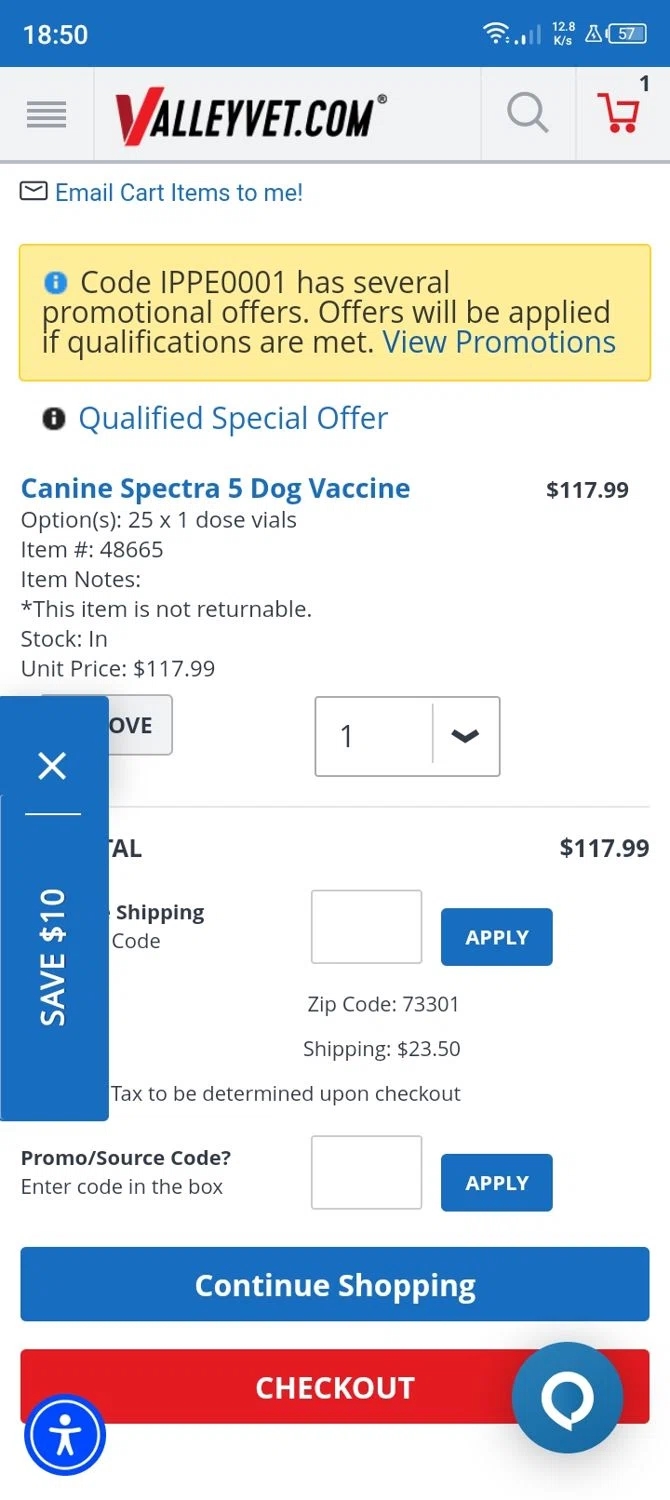 Valley Vet Supply Coupons - $10 Off | October 2024