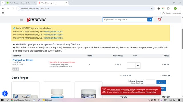 Valley Vet Supply Promo Codes - $10 Off Jun 2025