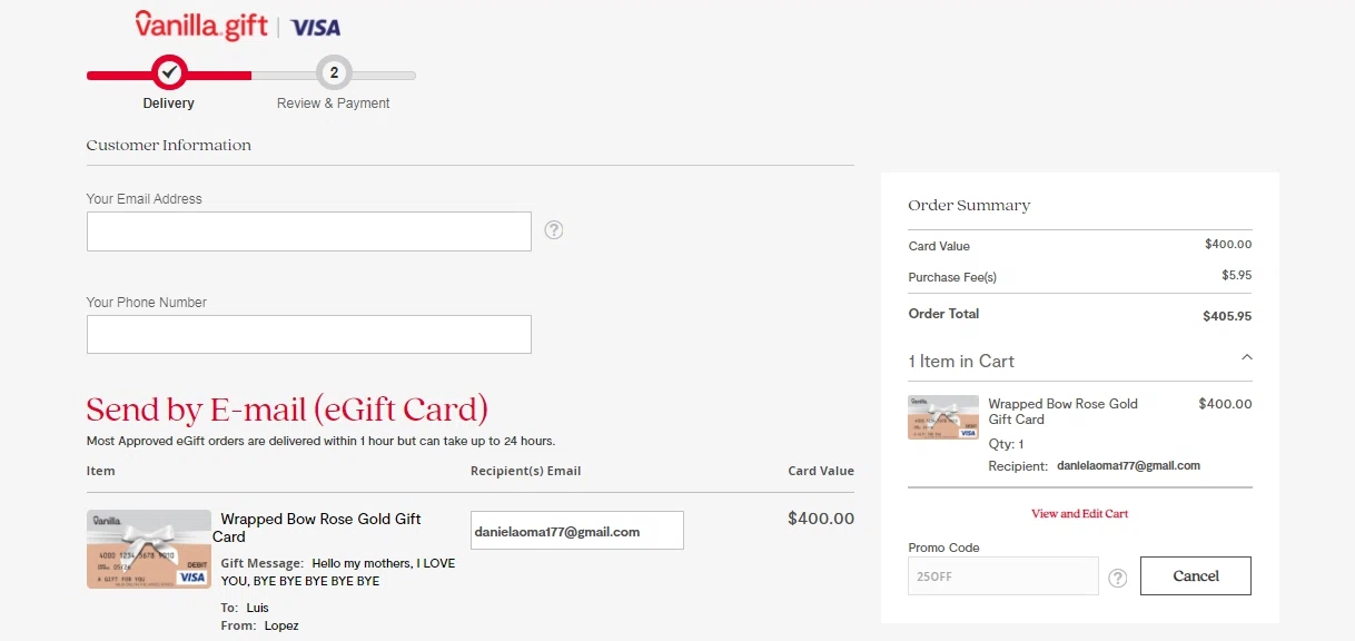 Vanilla Gift Promo Codes - 20% Off | September 2024