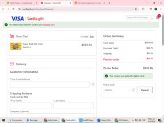 Vanilla Gift Promo Codes (4 Verified) - 5% Off Jul 2025