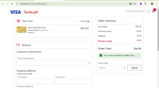 Vanilla Gift Promo Codes (5 Verified) - 5% Off Mar 2025