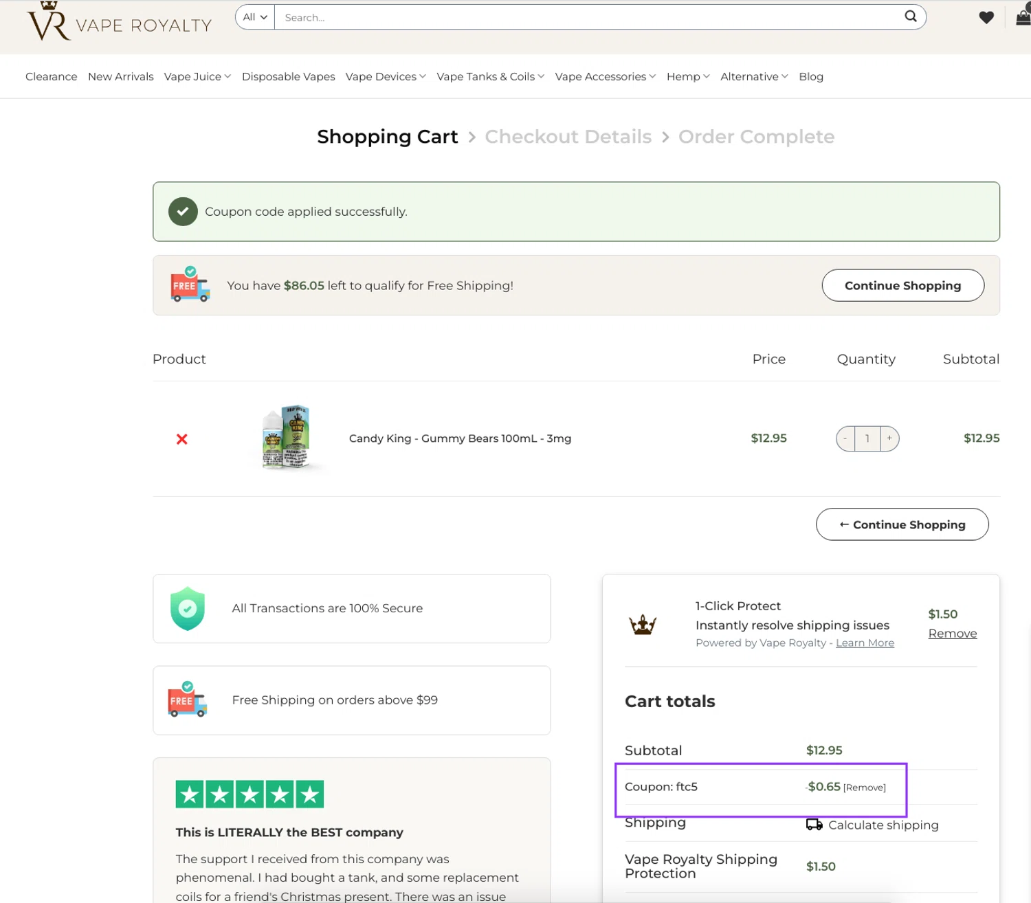 Vape Royalty Coupon Codes - 7% Off | September 2024