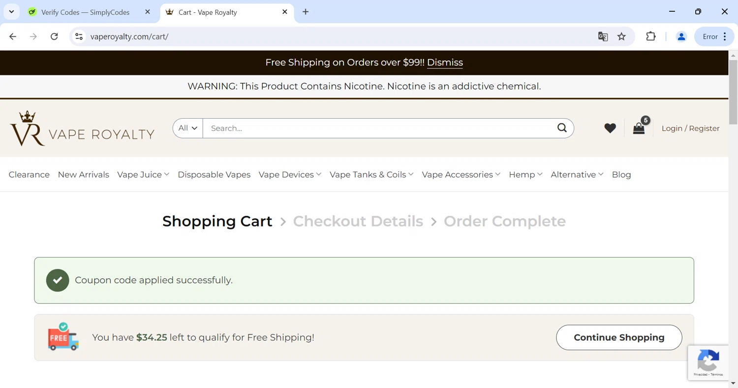 Vape Royalty Coupon Codes - 7% Off | September 2024