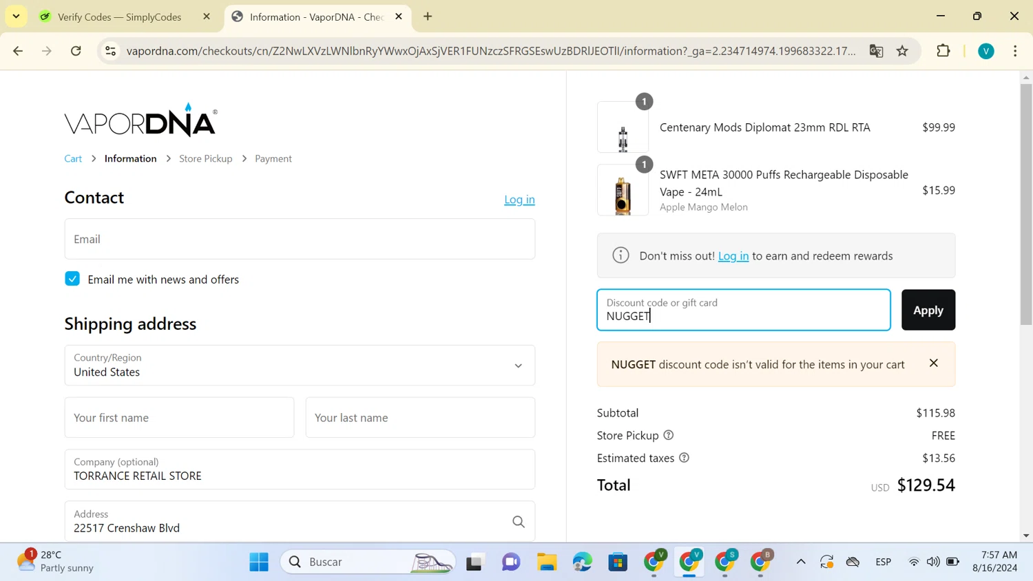 VaporDNA Coupons - 10% Off Discount Codes in August 2024 | SimplyCodes