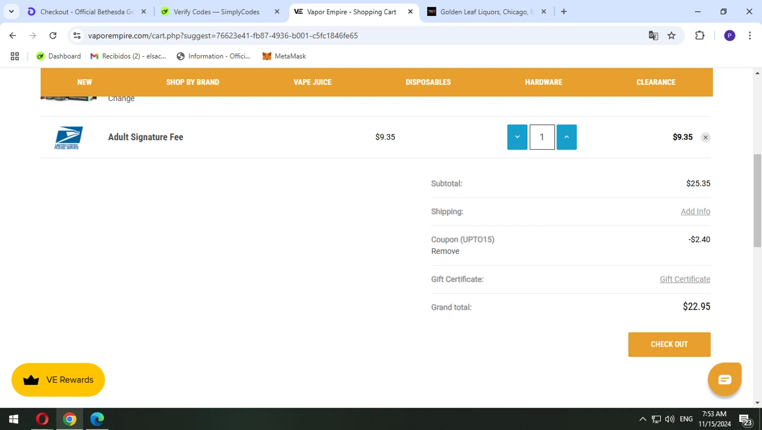 Vapor Empire Coupon Codes & Black Friday 2024 Deals - 15% Off