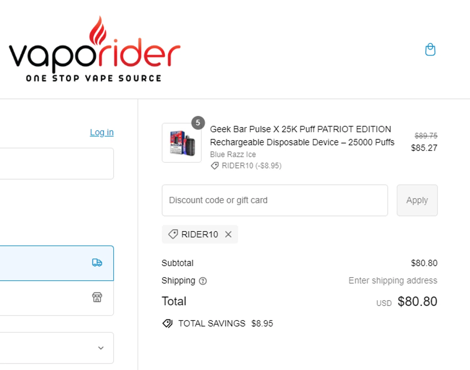 VapoRider Discount Codes - 30% Off | September 2024