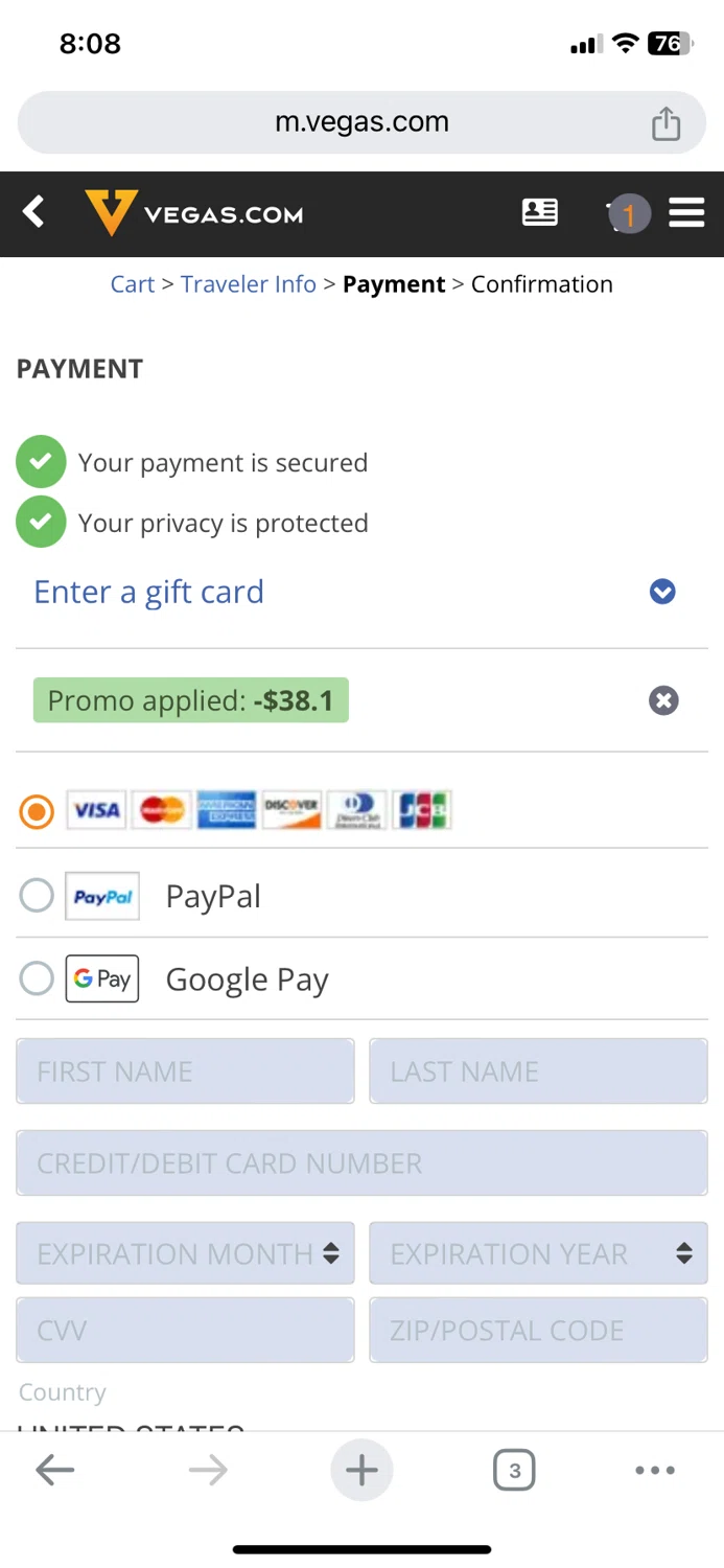 Vegas.com Promo Codes - $25 Off | September 2024