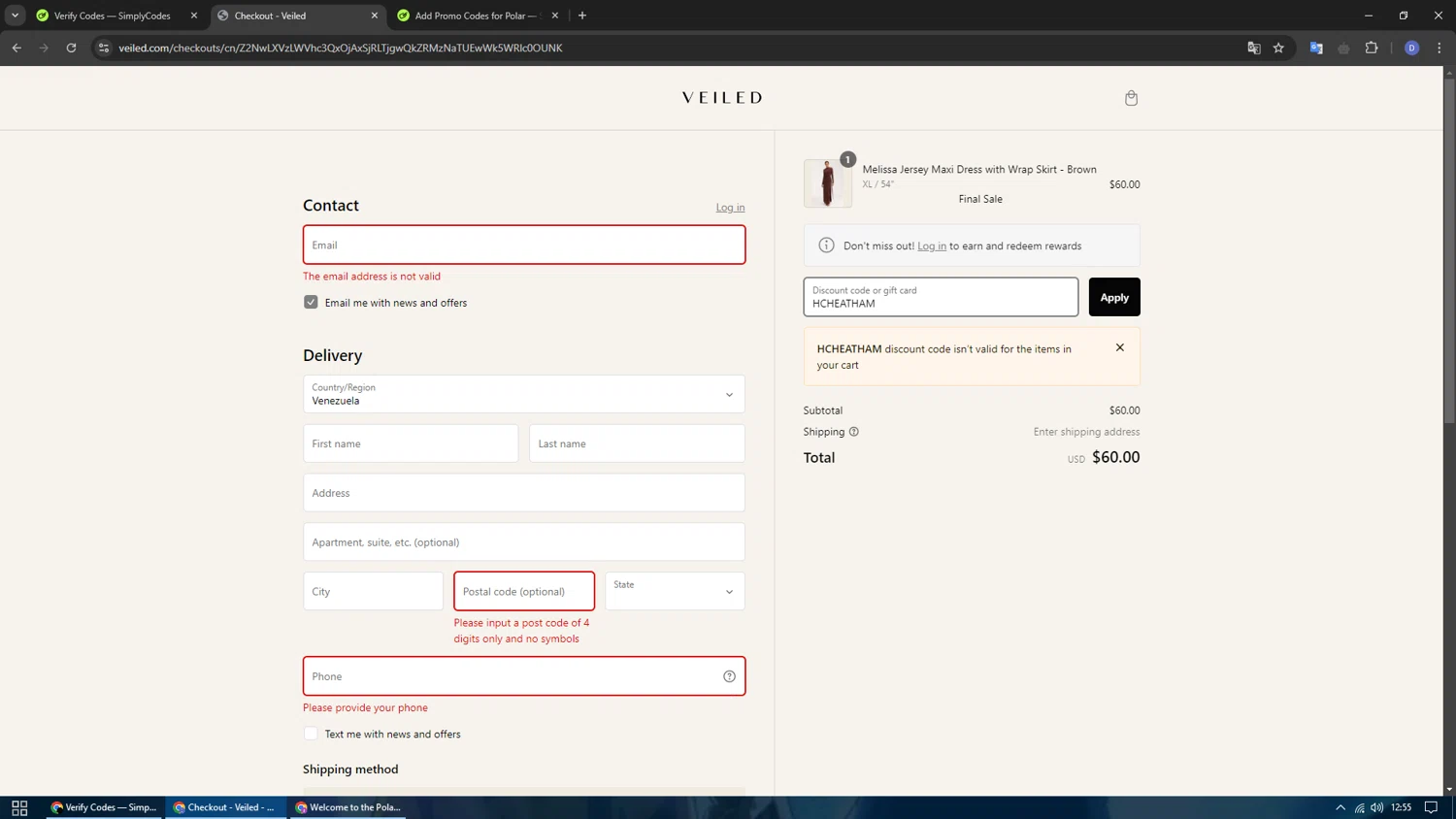 Veiled Discount Codes - $10 Off Coupon Codes in August 2024 | SimplyCodes