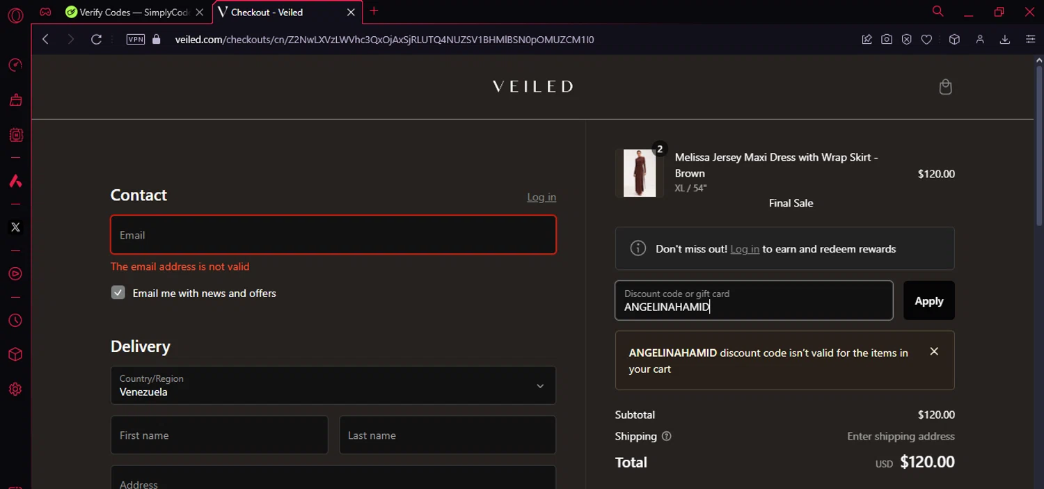Veiled Discount Codes - $10 Off Coupon Codes in August 2024 | SimplyCodes