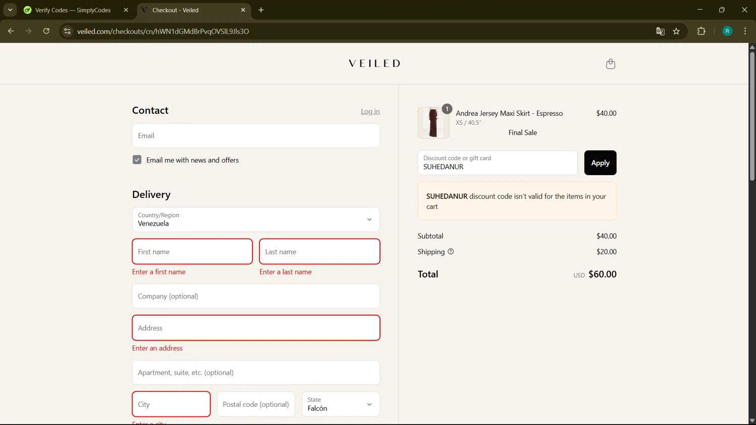 Veiled Promo Codes - 10% Off (47 Verified) Jan 2026