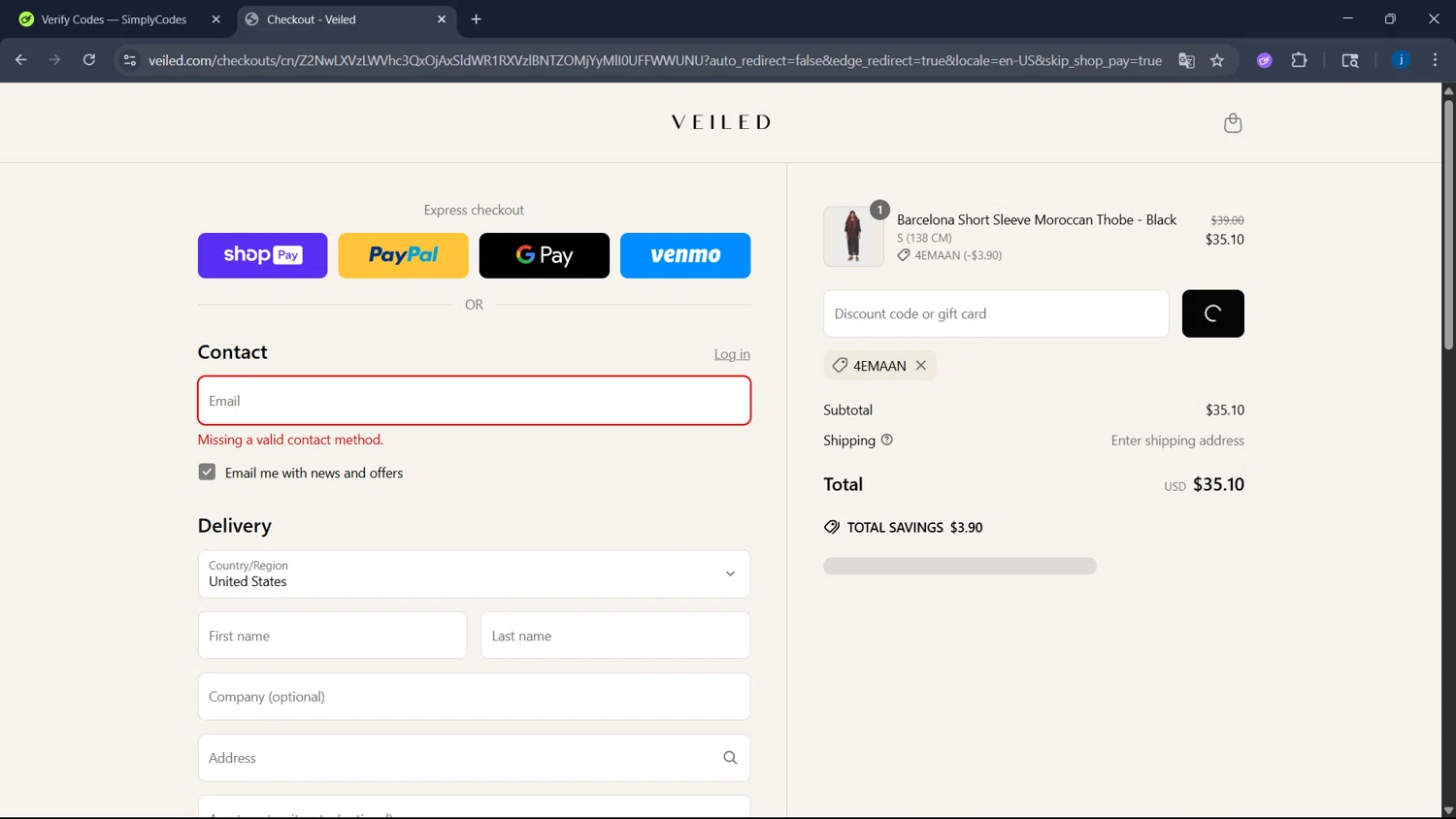 Veiled Promo Codes (48 Verified) - 10% Off Sitewide Sep 2025