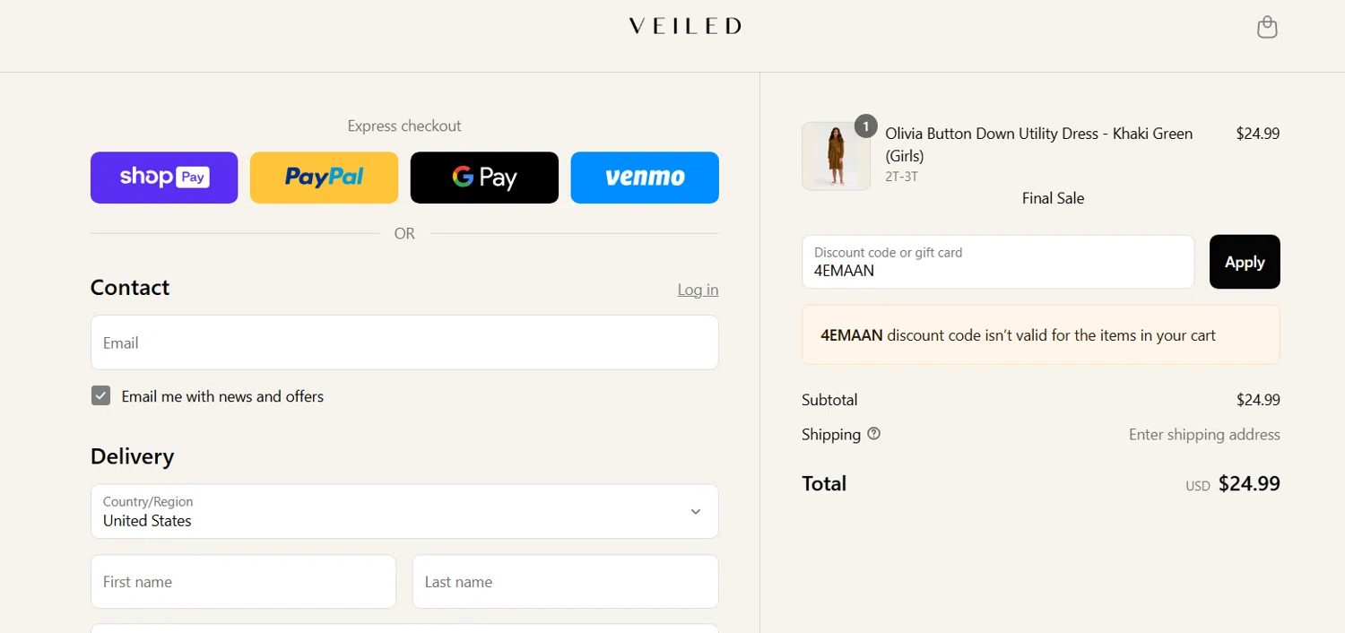 Veiled Promo Codes (48 Verified) - 10% Off Sitewide Sep 2025