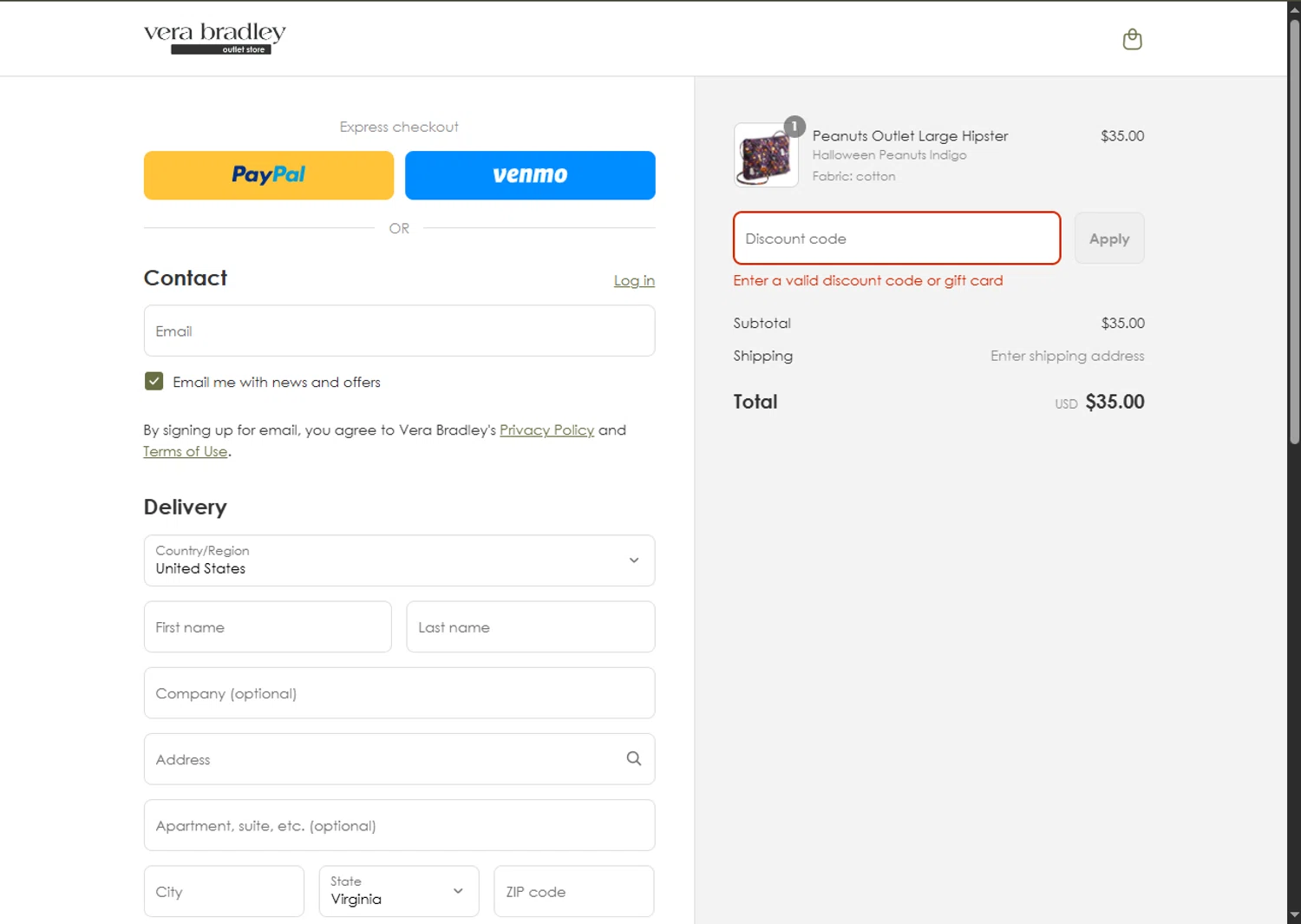 Vera Bradley Outlet Promo Codes - 25% Off Dec 2025