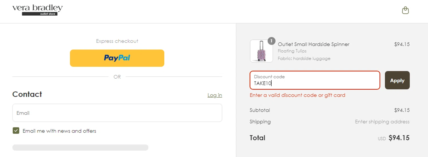 Vera Bradley Outlet Promo Codes - 10% Off Coupons Aug 2025