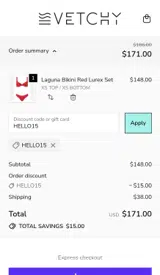 VETCHY SWIMWEAR Promo Codes - 10% Off (Verified) May 2026