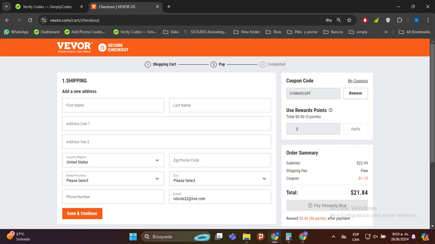 Vevor Coupon Codes - $5 Off | September 2024