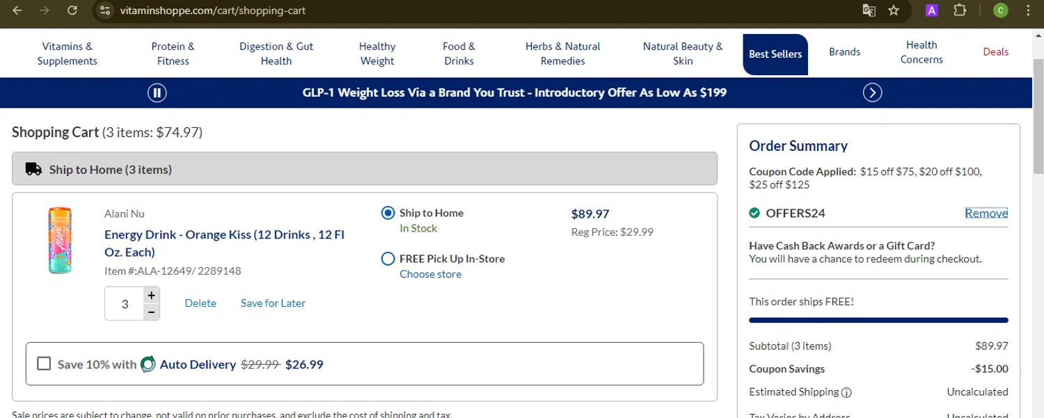 The Vitamin Shoppe Coupons - 20% Off | September 2024