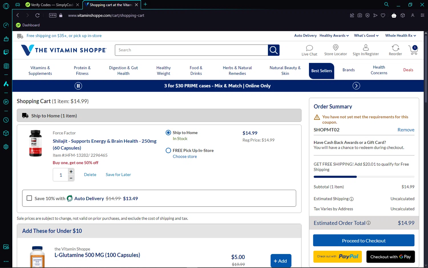 The Vitamin Shoppe Coupons - 15% Off | December 2024