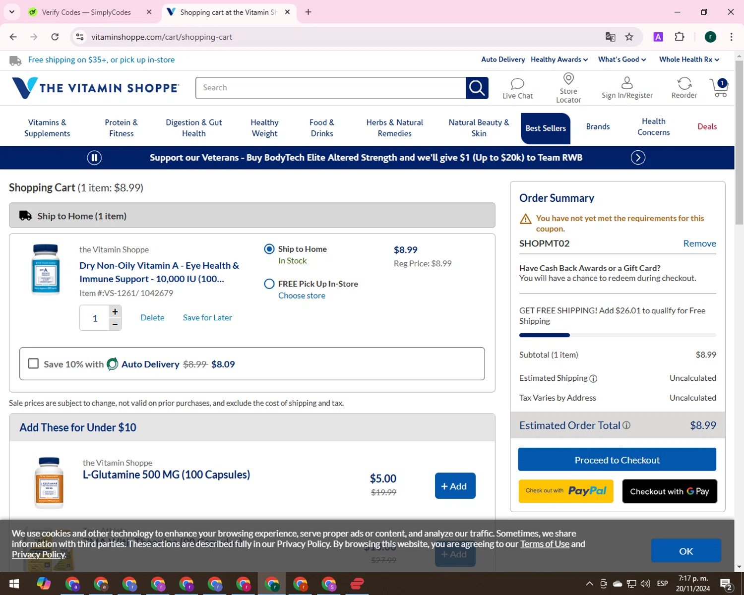 The Vitamin Shoppe Coupons - 15% Off | December 2024