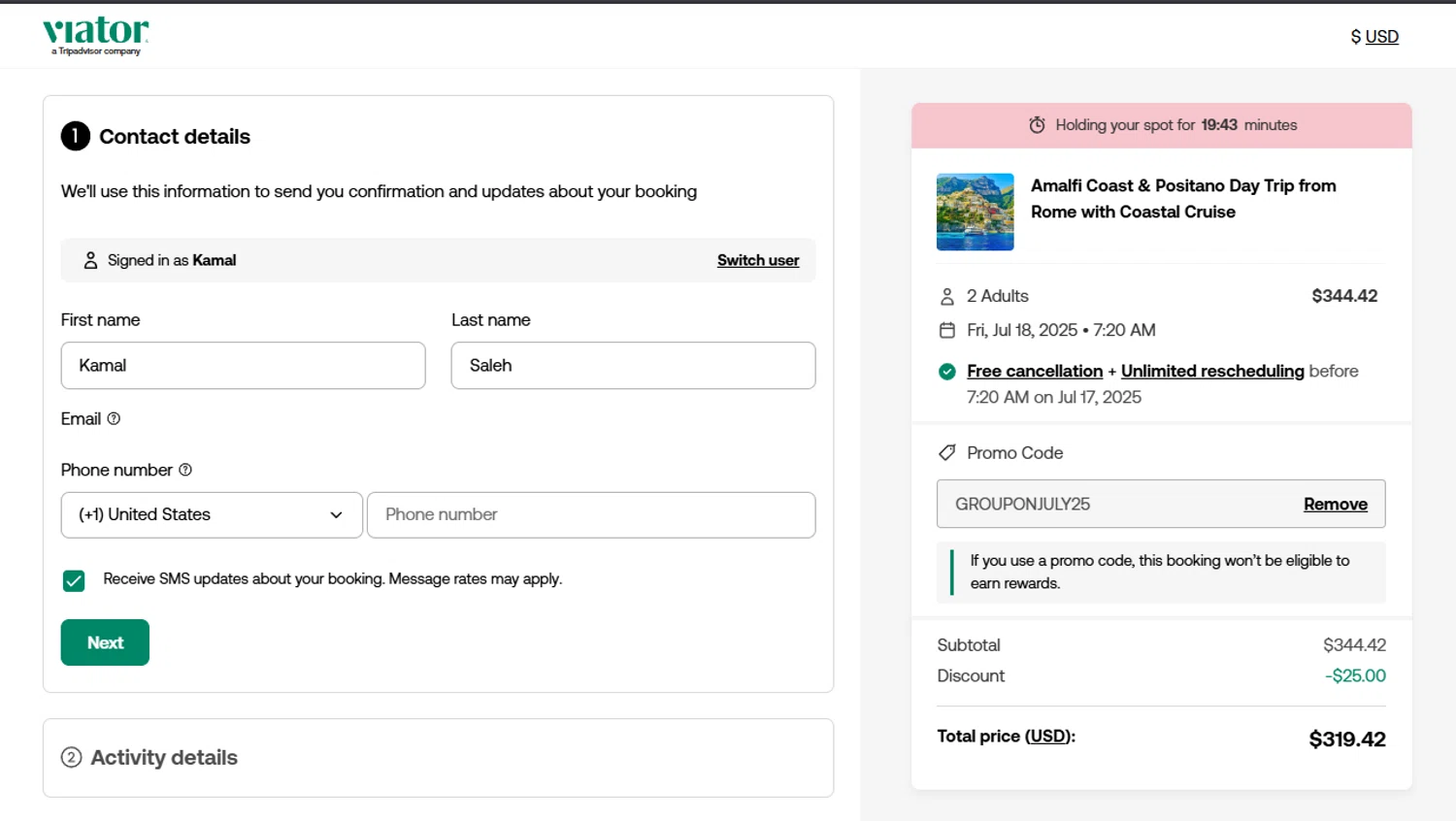 Viator Promo Codes - $30 Off Coupons Aug 2025