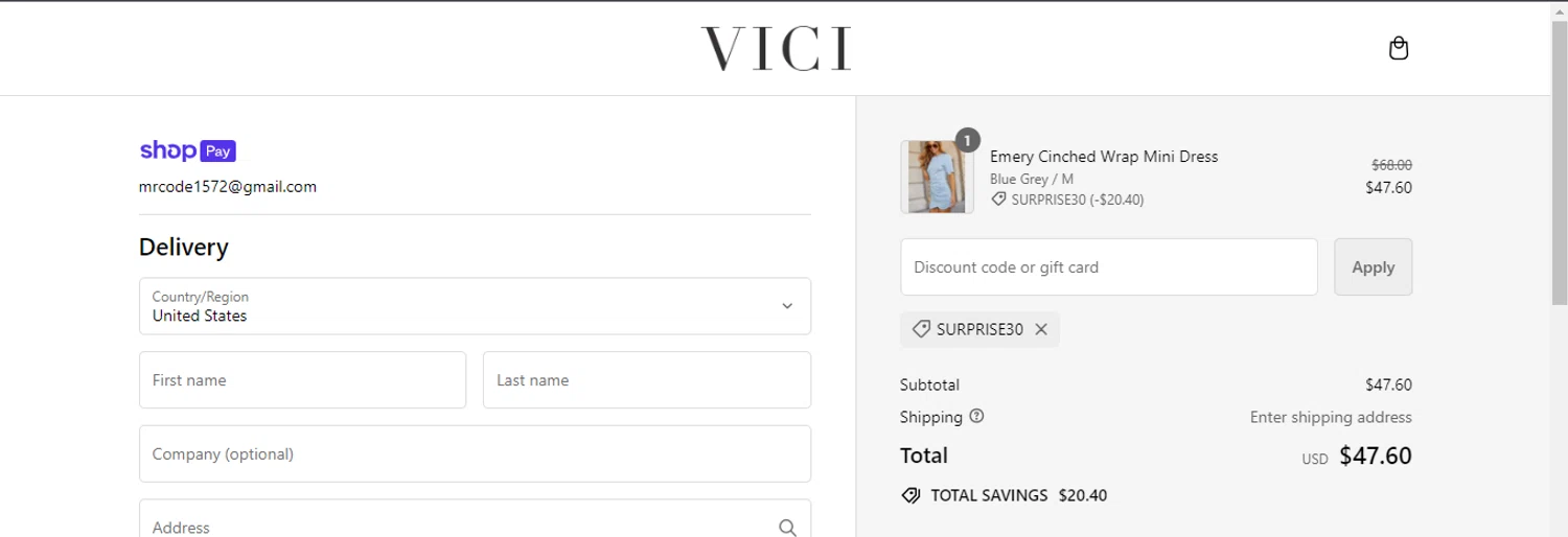 Vici Promo Codes – 35% Off | July 2024