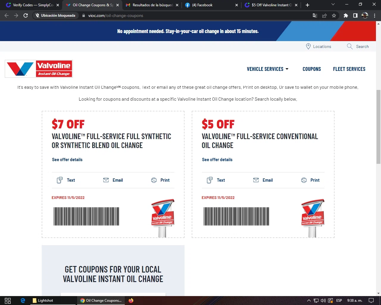 Valvoline Instant Oil Change Promo Codes – 15% Off | 07 yy